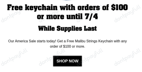 30% Off Malibu Strings Coupon Code, Coupons - July 2025