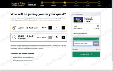52% Off Medieval Times Coupons, Promo Codes - Oct 2025