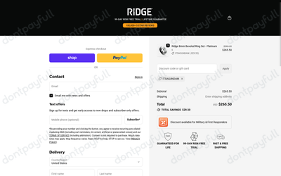 30% Off The Ridge Wallet Coupon Codes, Discount Codes
