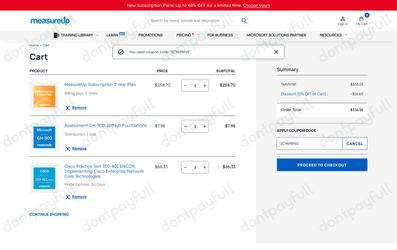 30% Off MeasureUp Coupon Codes, Voucher Codes - 2025