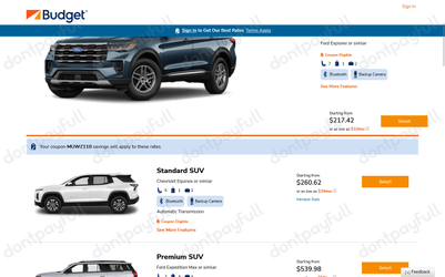 40% Off Budget Car Rental Coupons, Coupon Codes - 2025