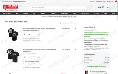 35% Off NFL Shop Coupon, Promo Codes - November 2025