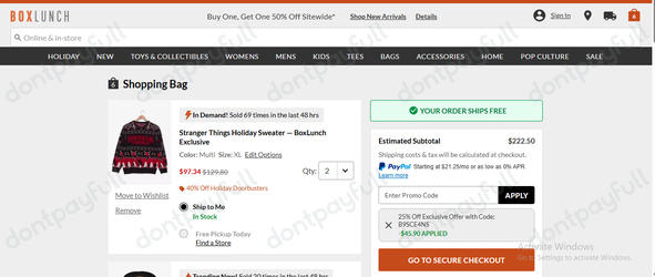 BoxLunch Promo Codes - 30% Off Coupon December 2025