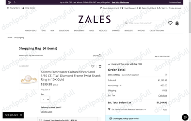 Zales Promo Codes - 30% Off Coupon Code January 2026