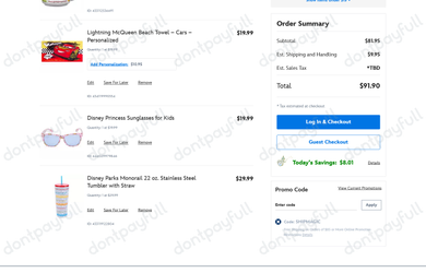 Disney Store Promo Codes - 25% Off Coupon 2026